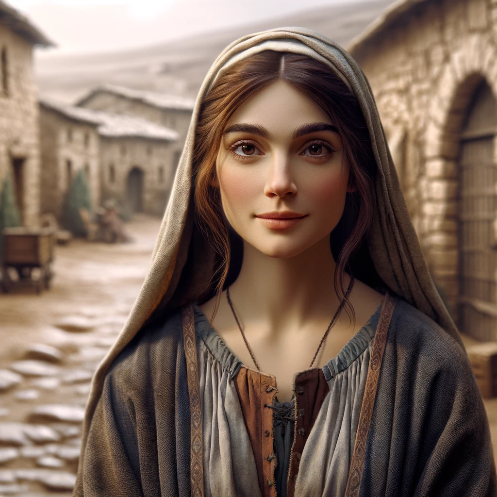 DALL·E 2023-12-16 11.03.33 – A depiction of the Virgin Mary as a Jewish ...